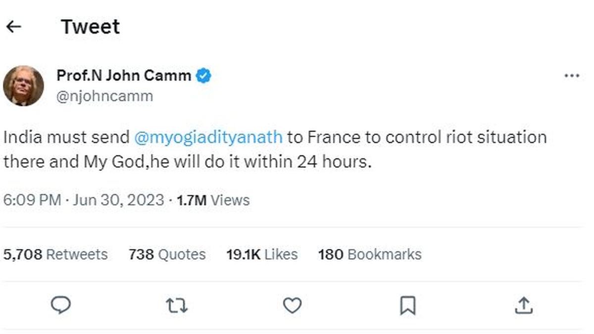 U.P. CM’s Twitter account appears to fall for misleading verified profile - The Hindu